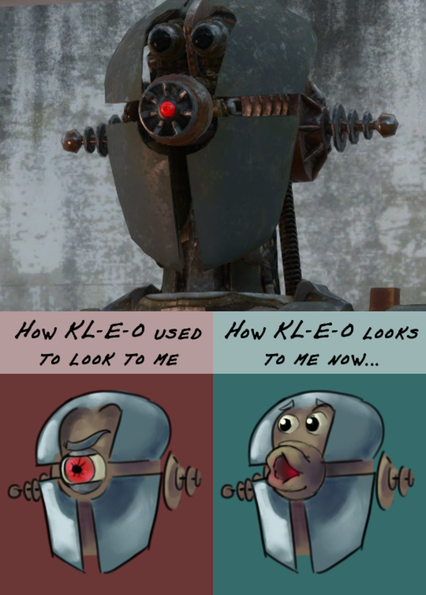 how Kleo looks to me now - by snackrat on tumblr | Fallout | Know Your Meme