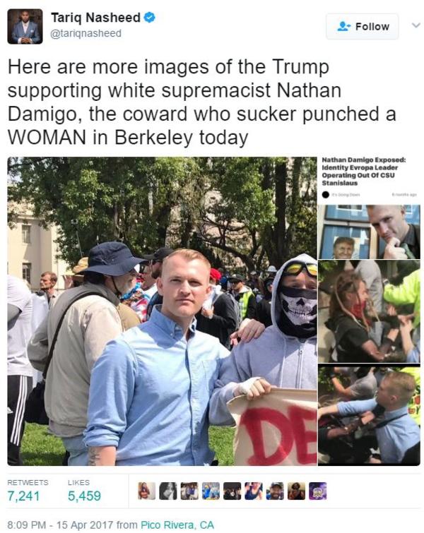 Tariq Nasheed Tweet | Battle for Berkeley | Know Your Meme