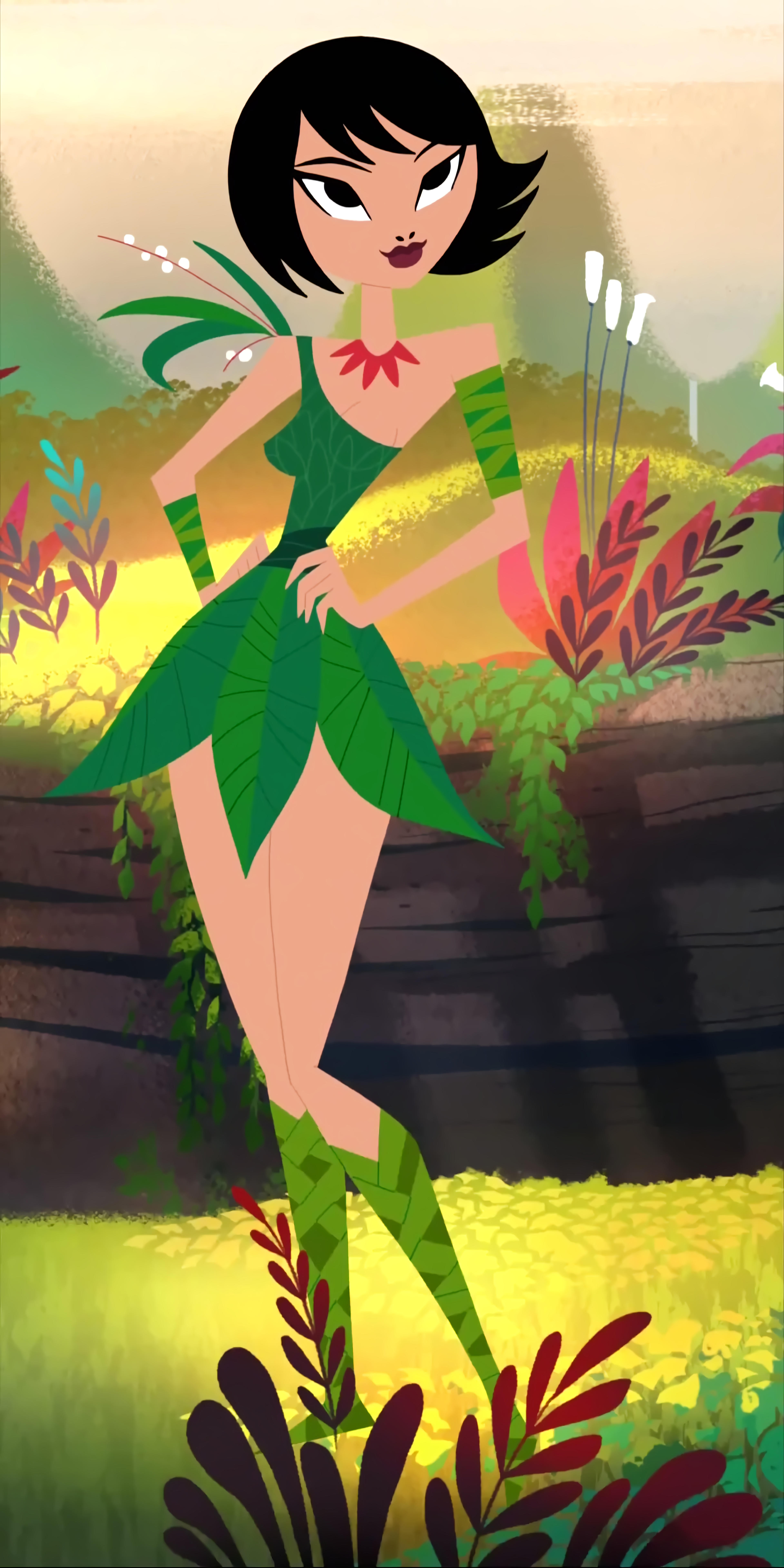 Ashi's Leaf Dress (4K Logoless Version) | Ashi | Know Your Meme