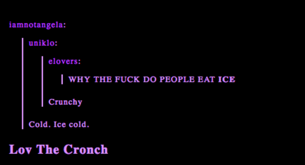 Lov the Cronch Ice | Lov the Cronch | Know Your Meme