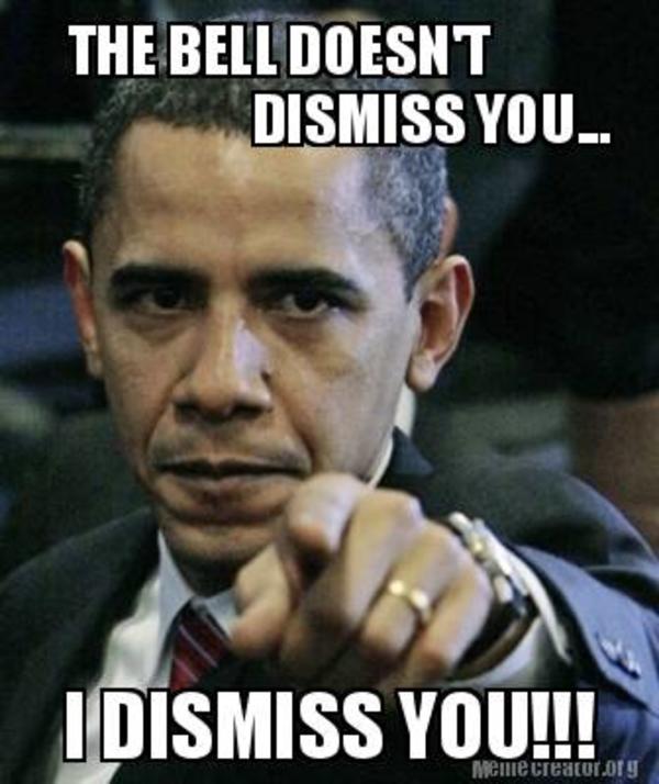 The Bell Doesn't Dismiss You | The Bell Doesn't Dismiss You, I Dismiss ...