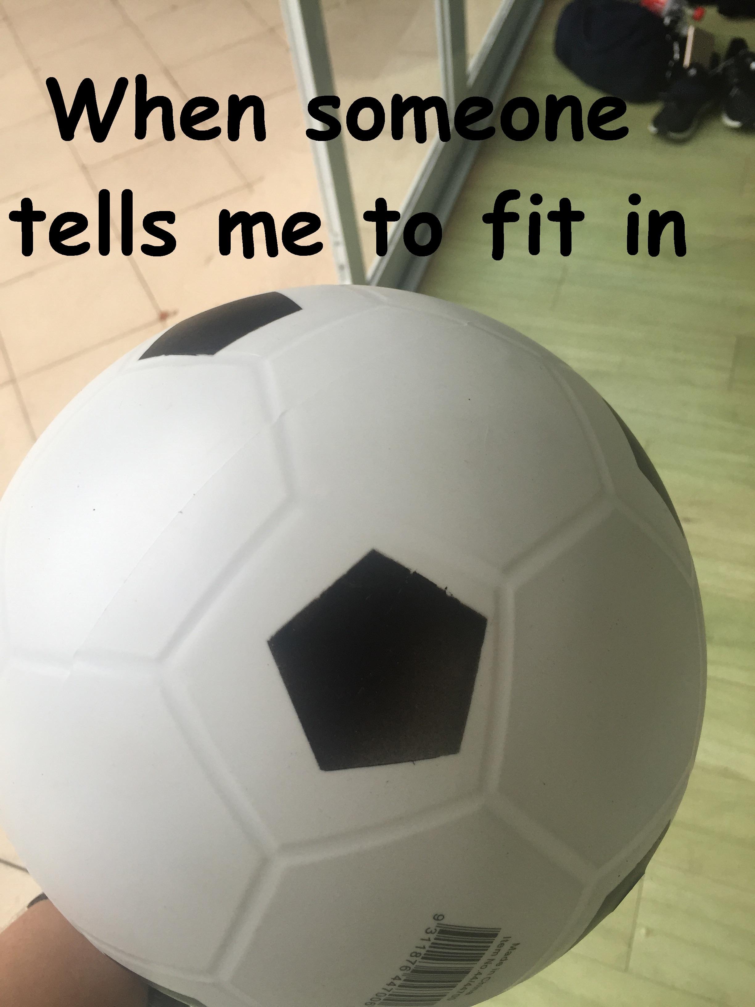 When someone tells you to fit in | Know Your Meme