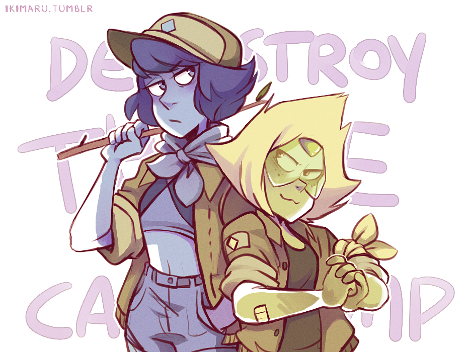 "because of when Peridot said Percy and Pierre could destroy the camp ...