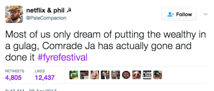 Comrade Ja | Fyre Festival | Know Your Meme