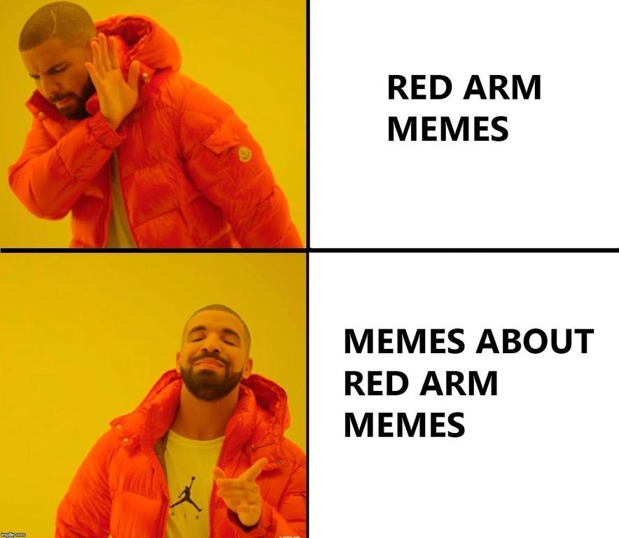 How ironic | You Probably Don't Recognize Me Because of the Red Arm ...