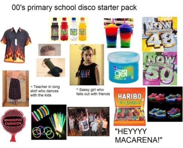 Early 2000s school disco starter pack | Starter Packs | Know Your Meme