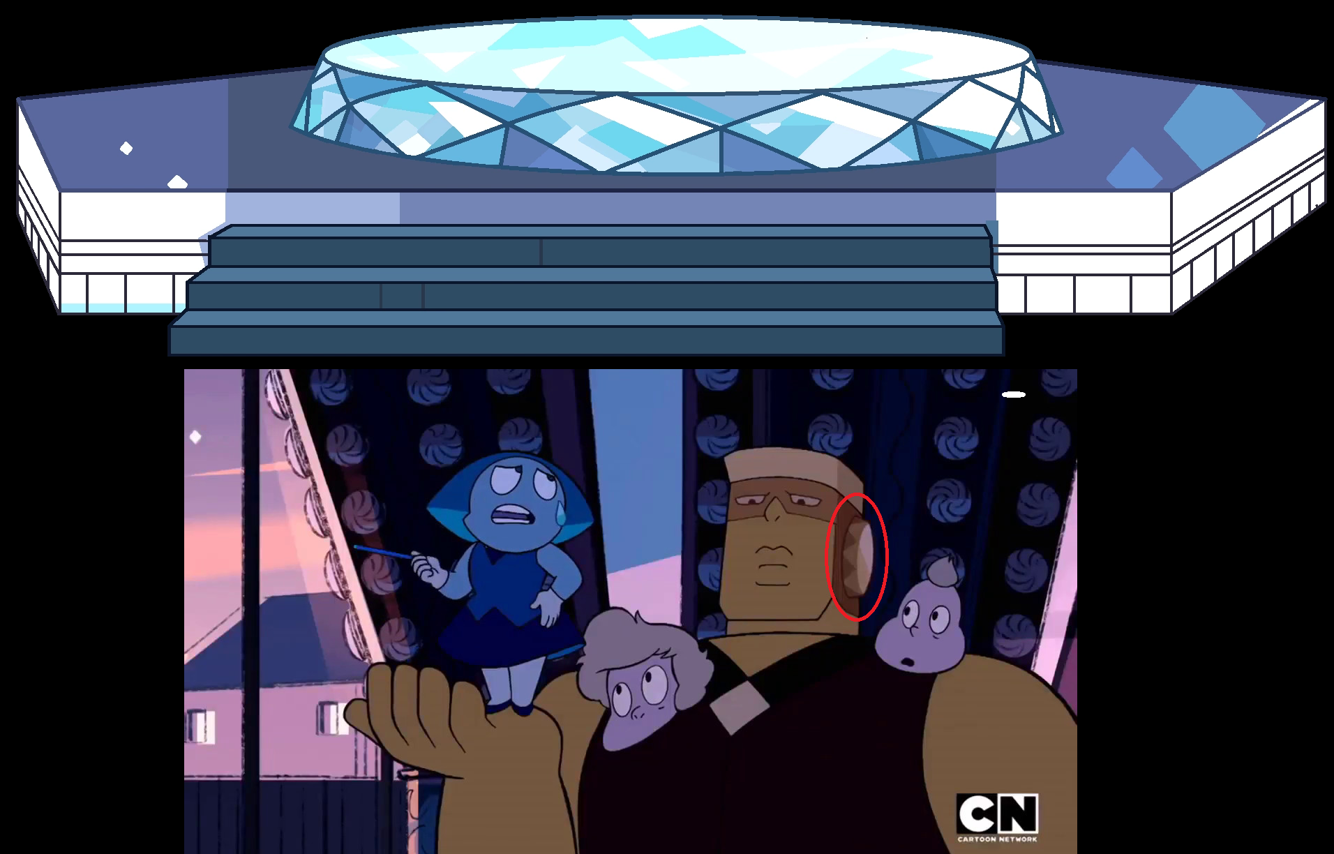 Topaz gem looks like a warp pad | Steven Universe | Know Your Meme