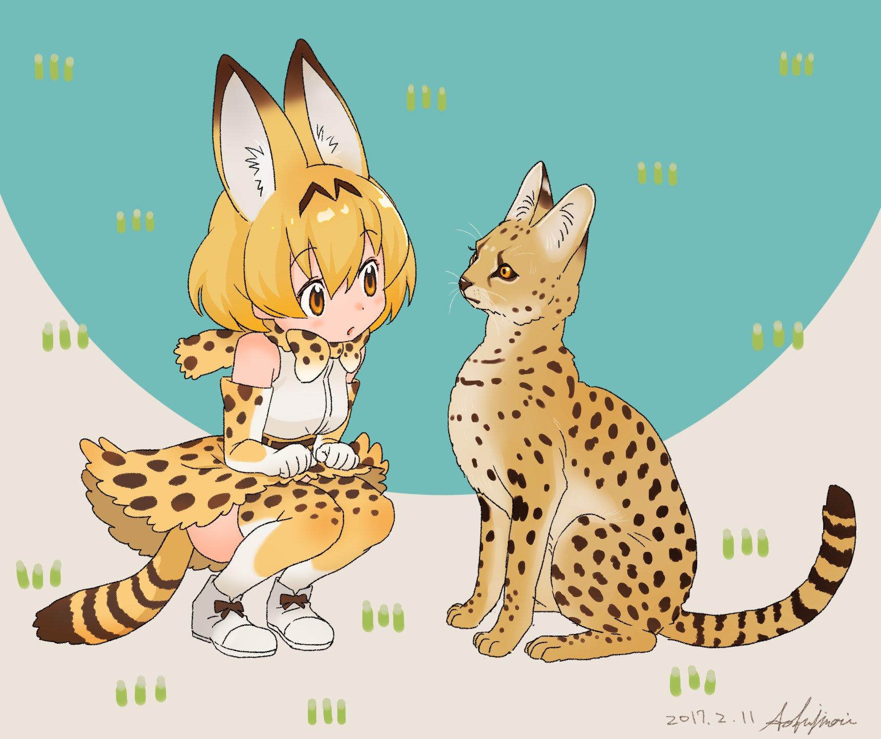 Servals by pio | Kemono Friends | Know Your Meme