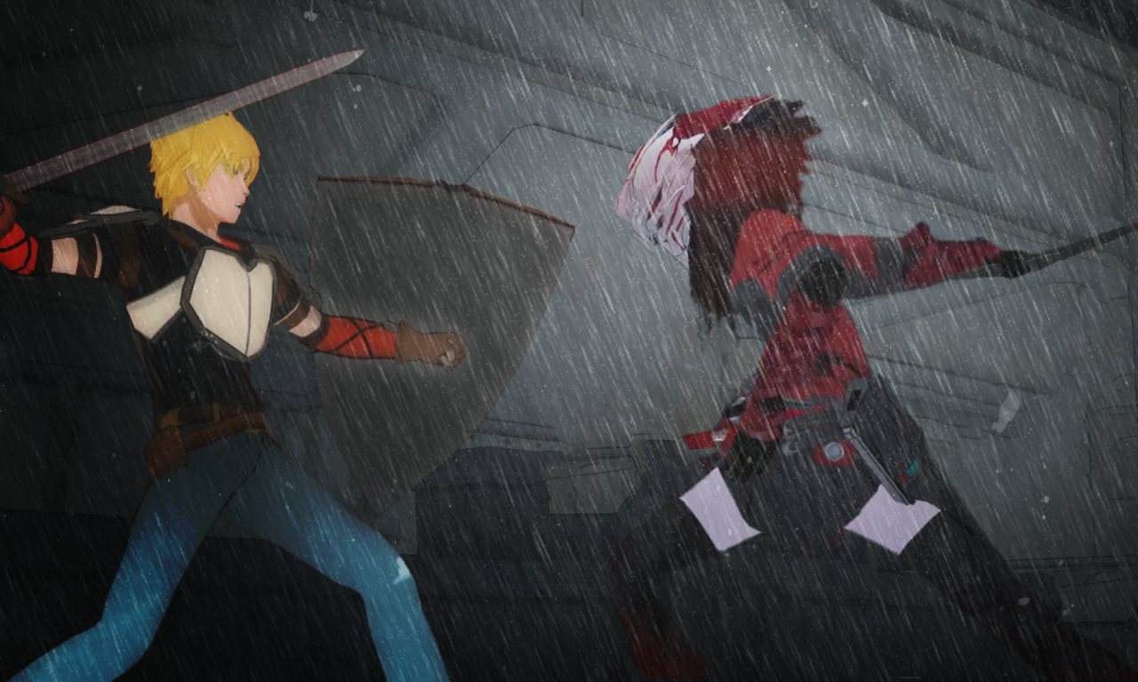 Raven vs. Jaune | RWBY | Know Your Meme
