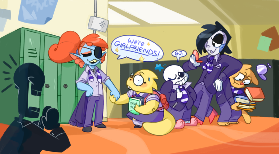 Alphyne - School | Undertale | Know Your Meme