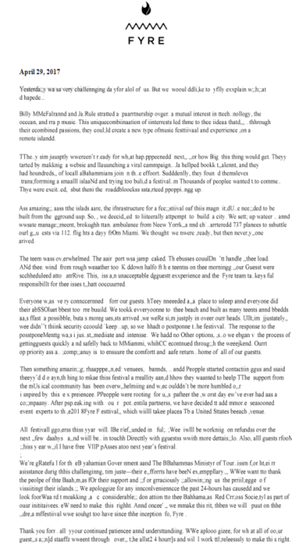 Fyre Festival Crytype | Crytyping | Know Your Meme