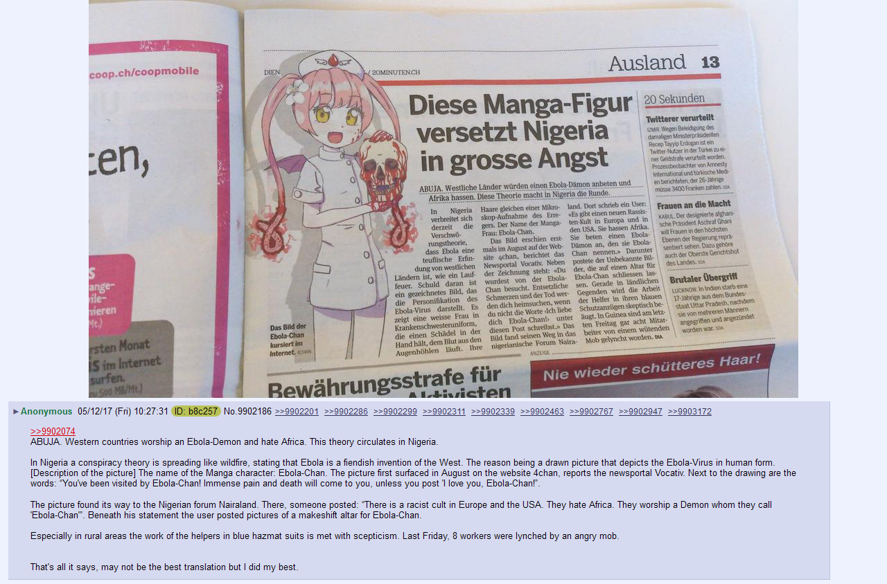 Ebola-chan Article with translation | Ebola-chan | Know Your Meme