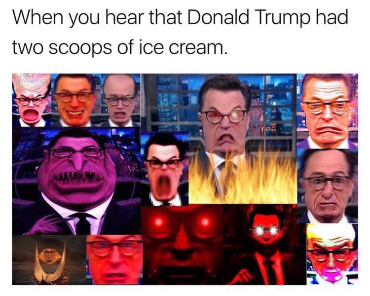 when you hear Donald Trump had two scoops of ice cream | Colbertposting ...