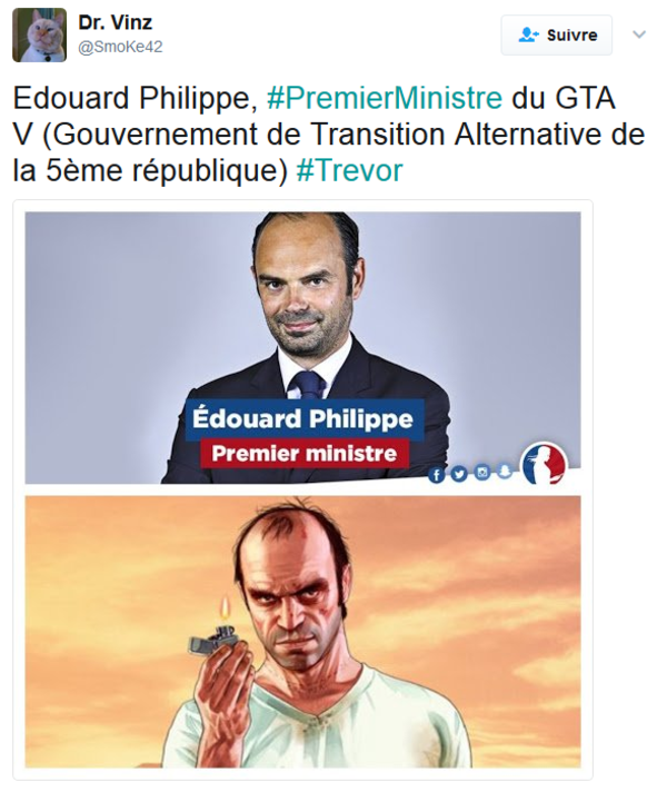 Emmanuel Macron's new Prime Minister sure reminds me of someone ...