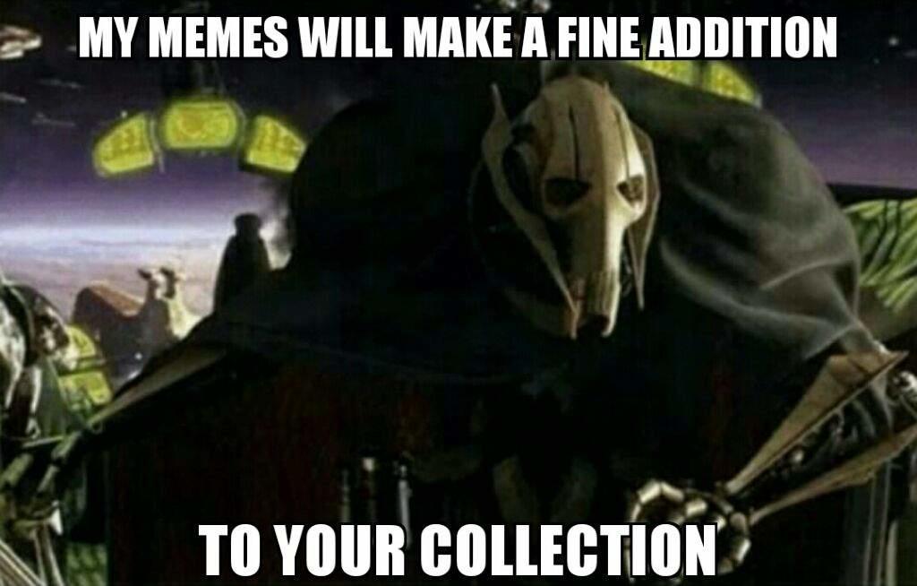 My memes will make a fine addition to your collection | General ...