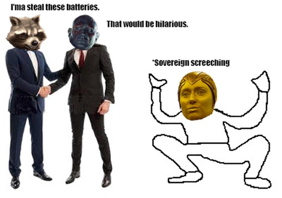 Sovereign Screeching | Guardians of the Galaxy | Know Your Meme