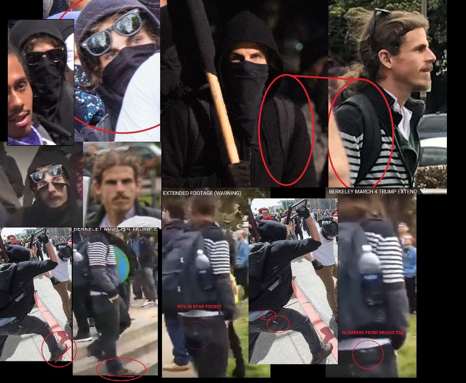 Collage of Suspect Eric Clanton | Battle for Berkeley | Know Your Meme