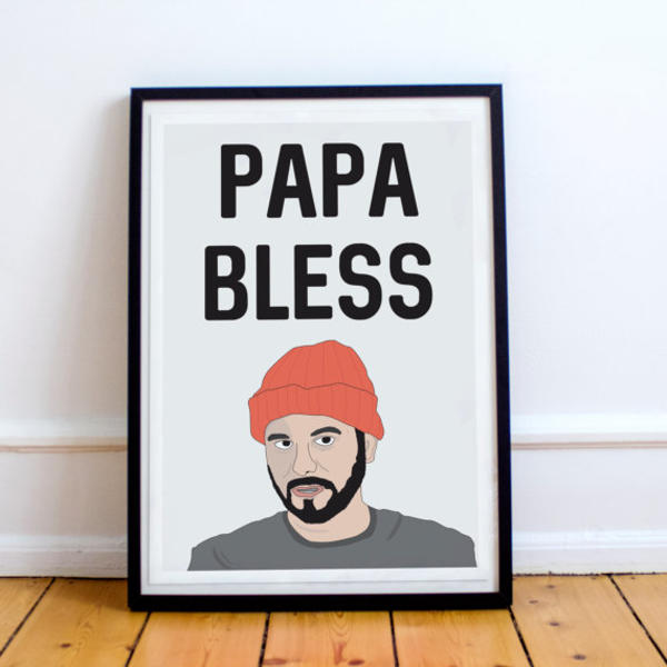 Papa Bless Inspired Poster | H3H3's Papa Bless | Know Your Meme