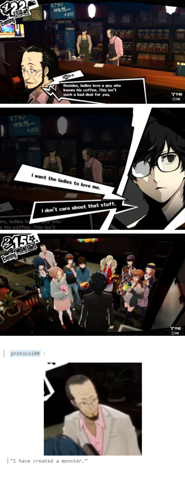 I have created a monster | Megami Tensei - Persona | Know Your Meme