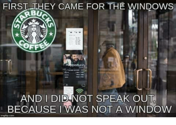 I Am Not a Window | First They Came... | Know Your Meme