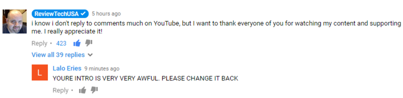 When you try to be nice to your commenters | ReviewTechUSA | Know Your Meme