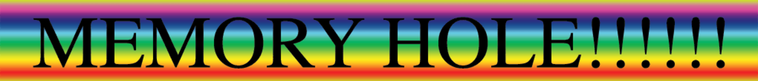 Memory Hole banner | Memory Hole | Know Your Meme