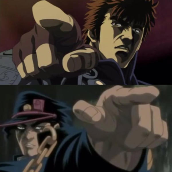 Pointing Duel. | JoJo's Bizarre Adventure | Know Your Meme