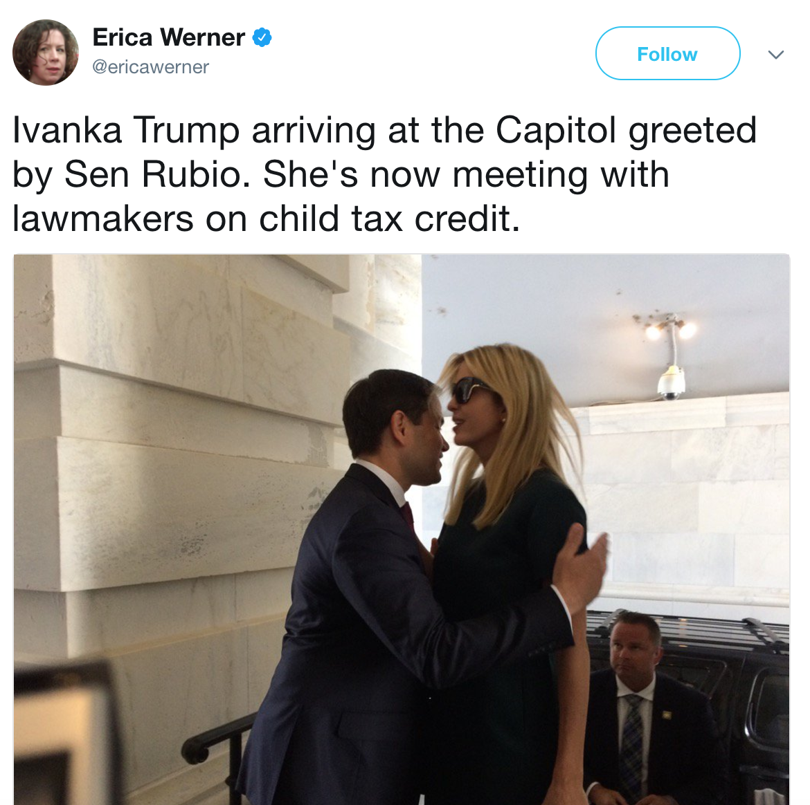 Original Image | Marco Rubio Hugs Ivanka Trump | Know Your Meme