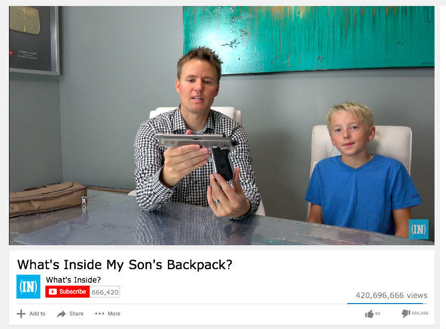 What's inside my son's backpack? | YouTube | Know Your Meme