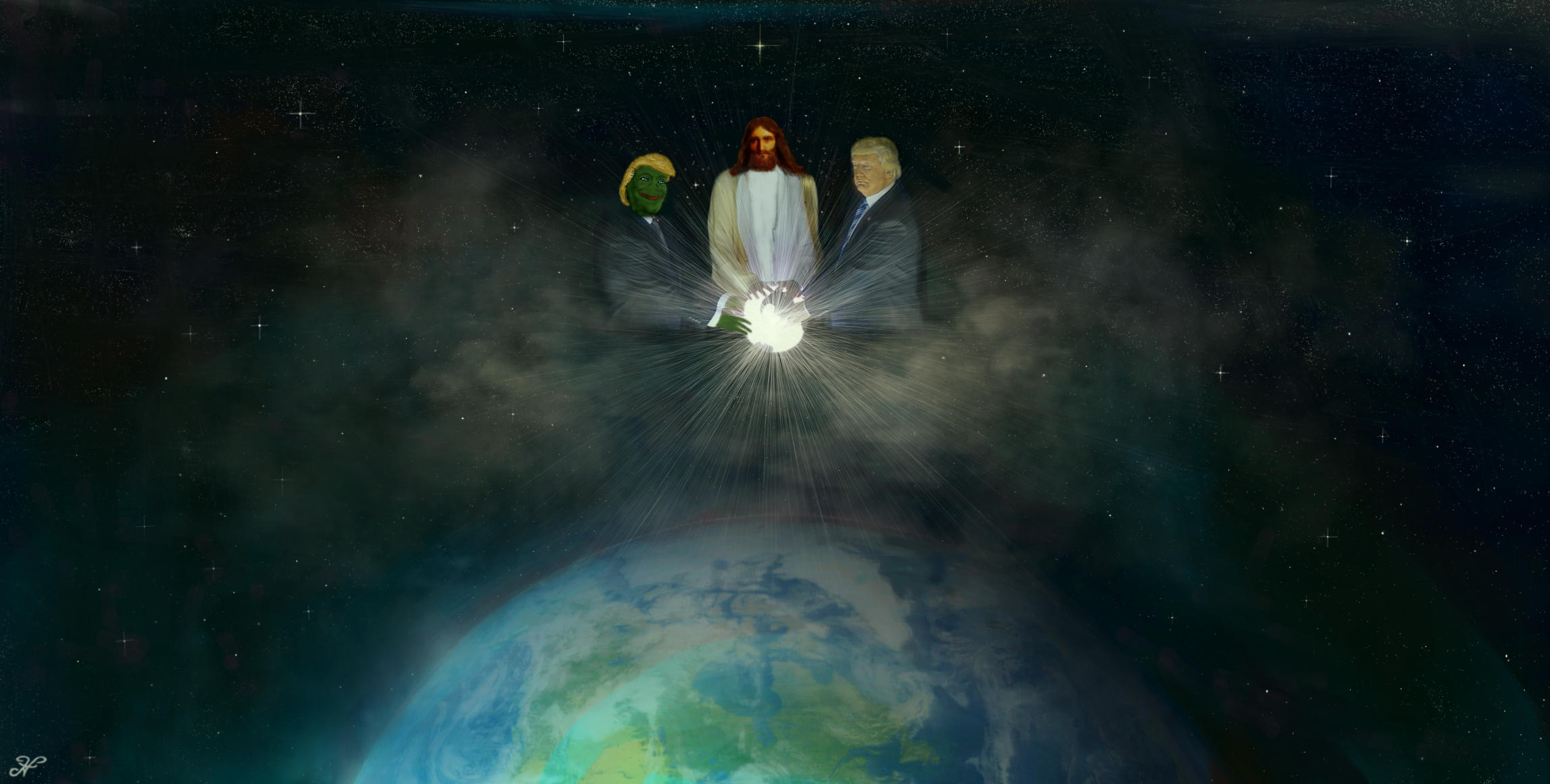 The Holy Trinity (Meme Painting) | Pepe the Frog | Know Your Meme