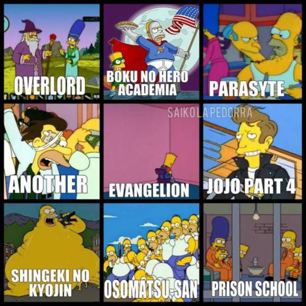 Anime reference vol 3 | The Simpsons | Know Your Meme