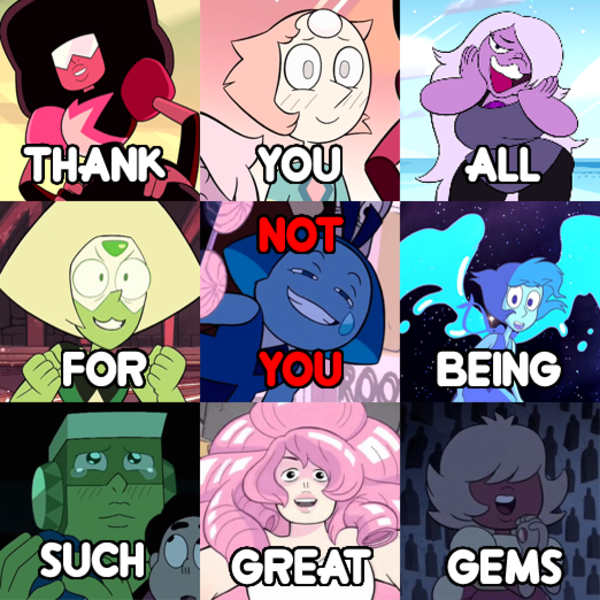 thank you gems of SU | Steven Universe | Know Your Meme