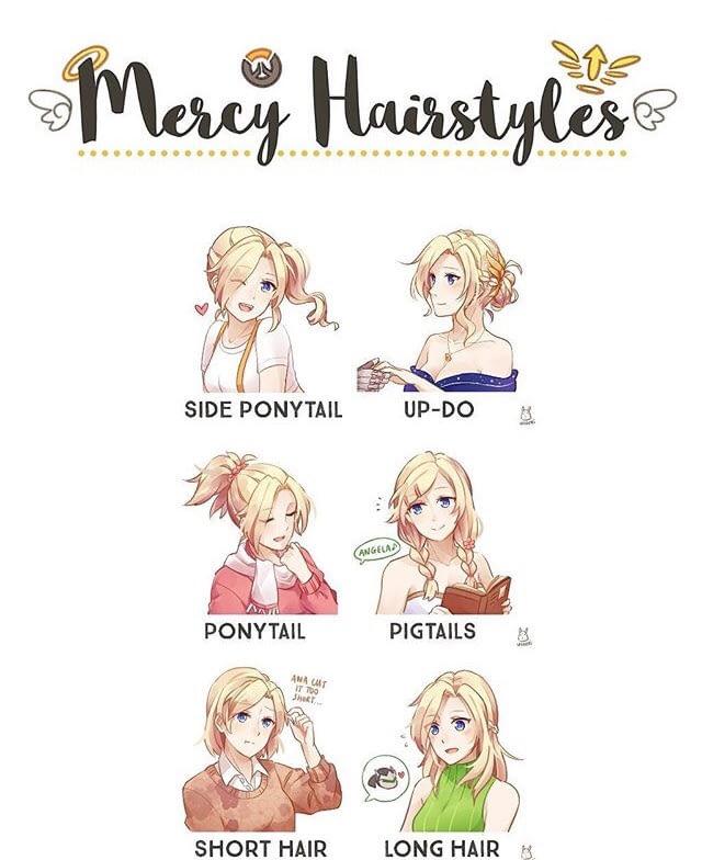 Mercy's Hairstyles | Overwatch | Know Your Meme