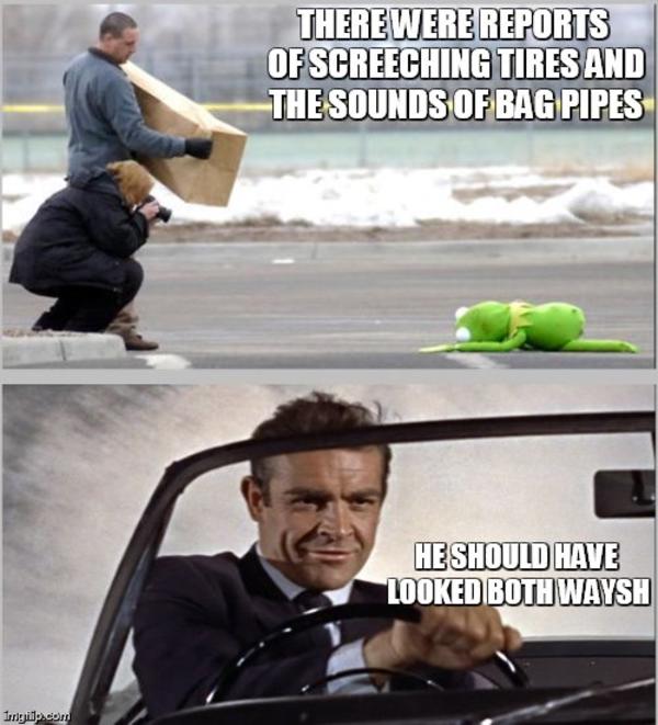 Kermit Road Kill | Imgflip | Know Your Meme