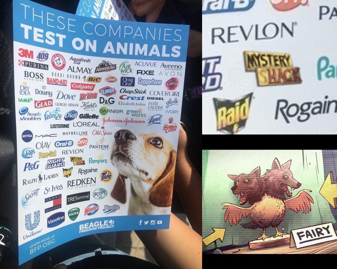 Mystery Shack | These Companies Test On Animals | Know Your Meme