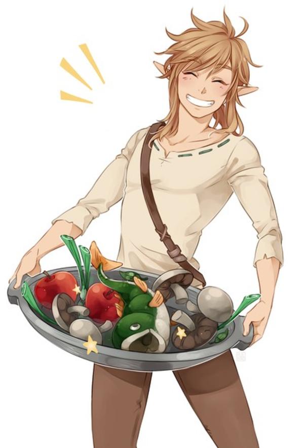 Link with food | The Legend of Zelda: Breath of the Wild | Know Your Meme