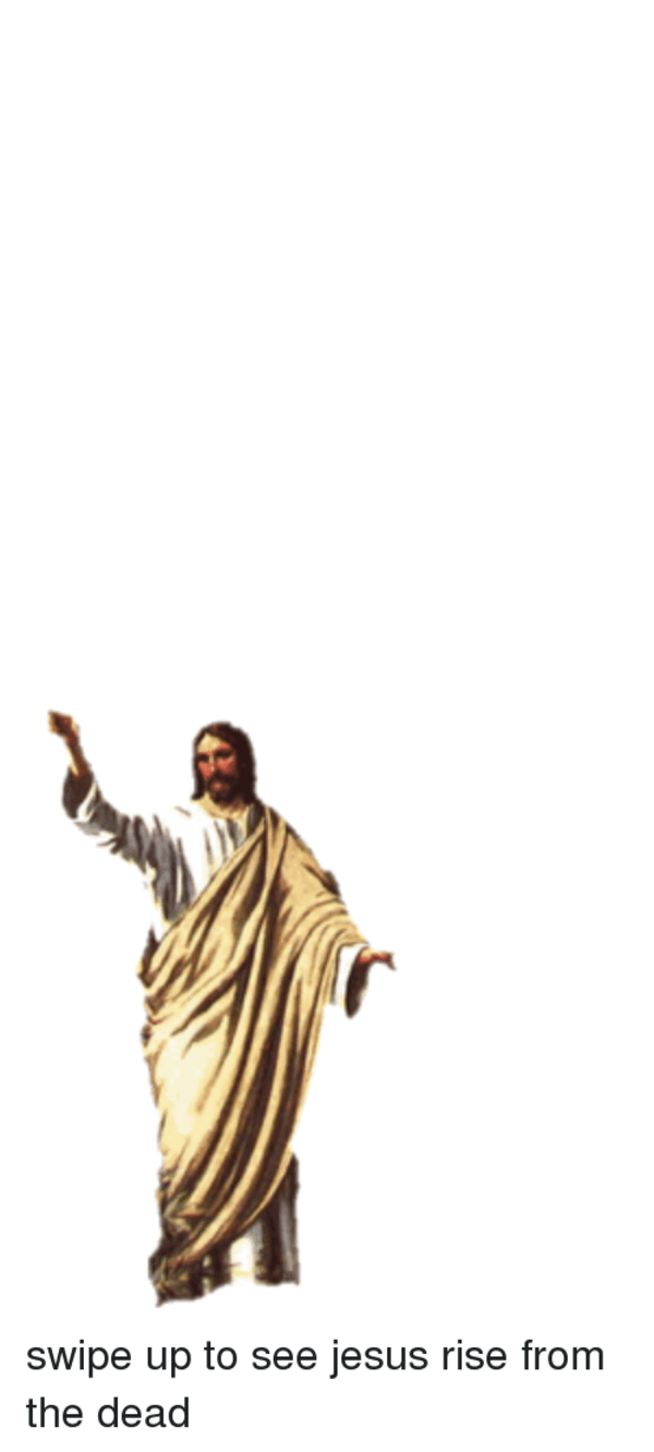 See Jesus Rise From The Dead | Swipe Up To Make This Fly | Know Your Meme