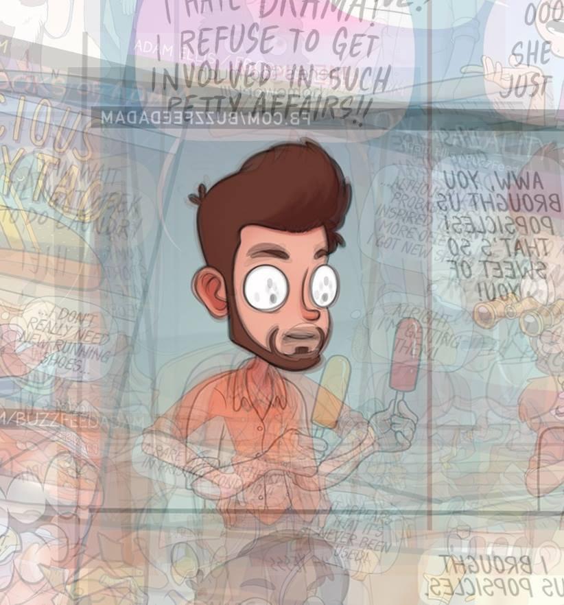 Forty Adam Ellis comics merged together. | Adam Ellis | Know Your Meme