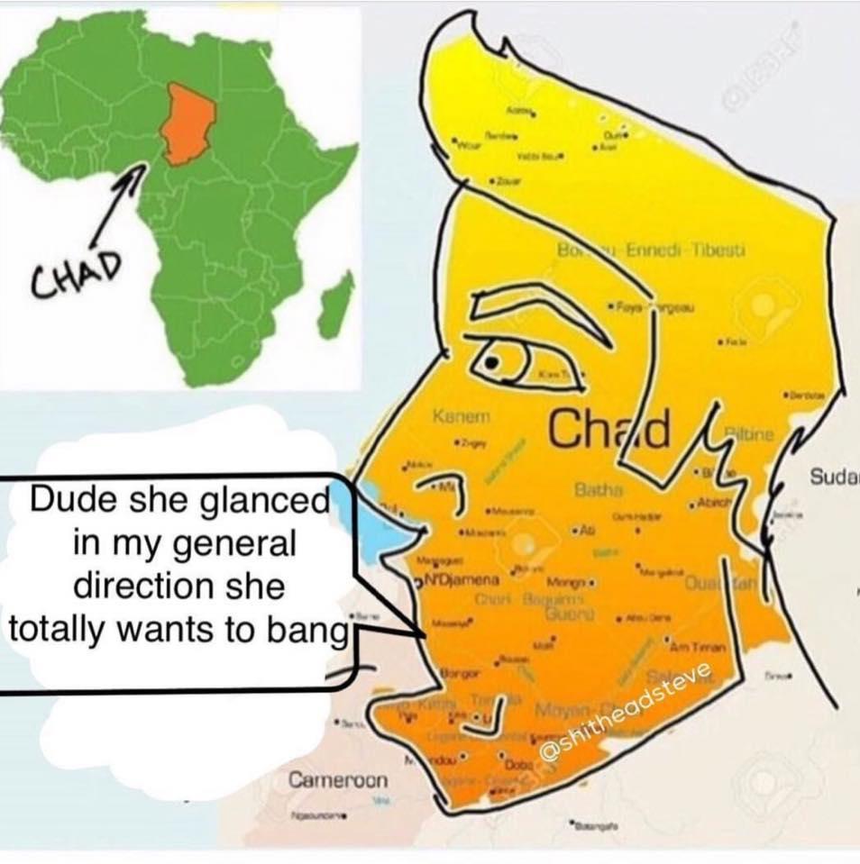 A Map of Chad | Chad | Know Your Meme