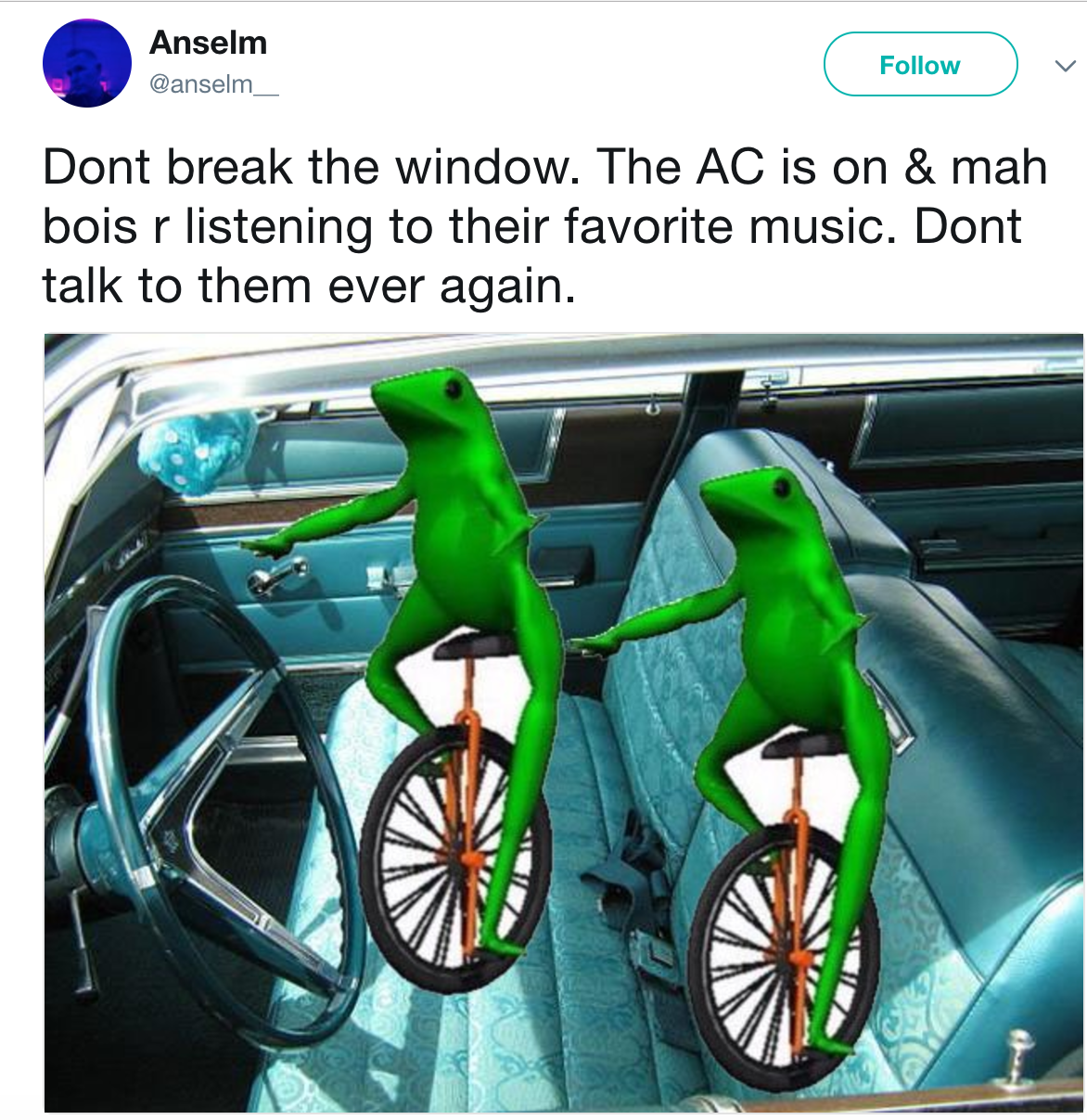 Dat Bois | Please Don't Break The Window | Know Your Meme