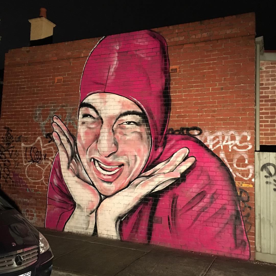 Pink Guy Mural | Lushsux | Know Your Meme