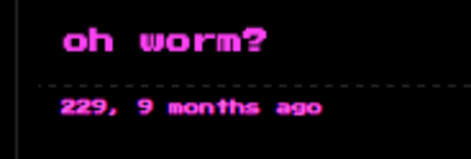 Oh Worm First tumblr Post | Oh, Worm? | Know Your Meme