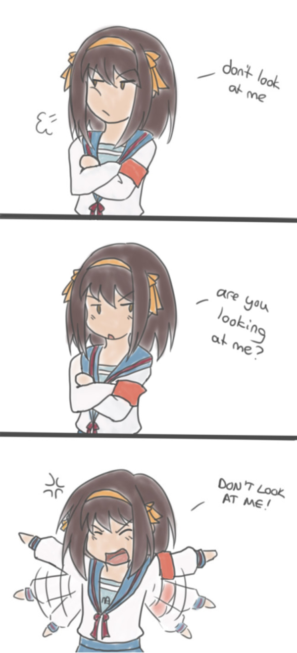 Tsun Haruhi | The Melancholy of Haruhi Suzumiya | Know Your Meme