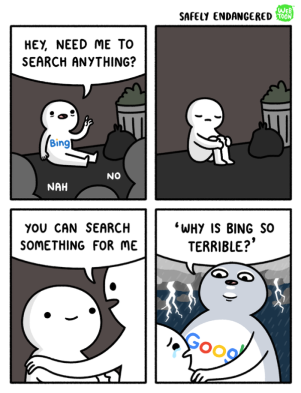 safely endangered - bing | Bing | Know Your Meme