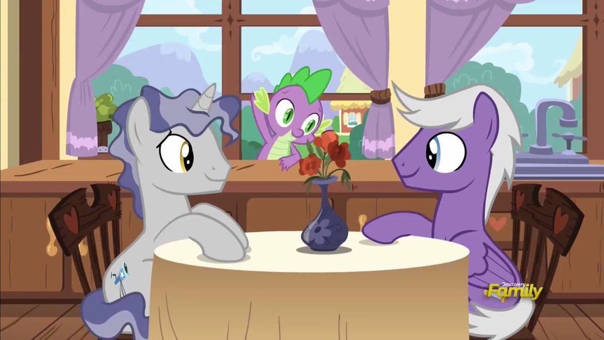 Spike Interrupts a Meal Between Two Stallions | My Little Pony ...