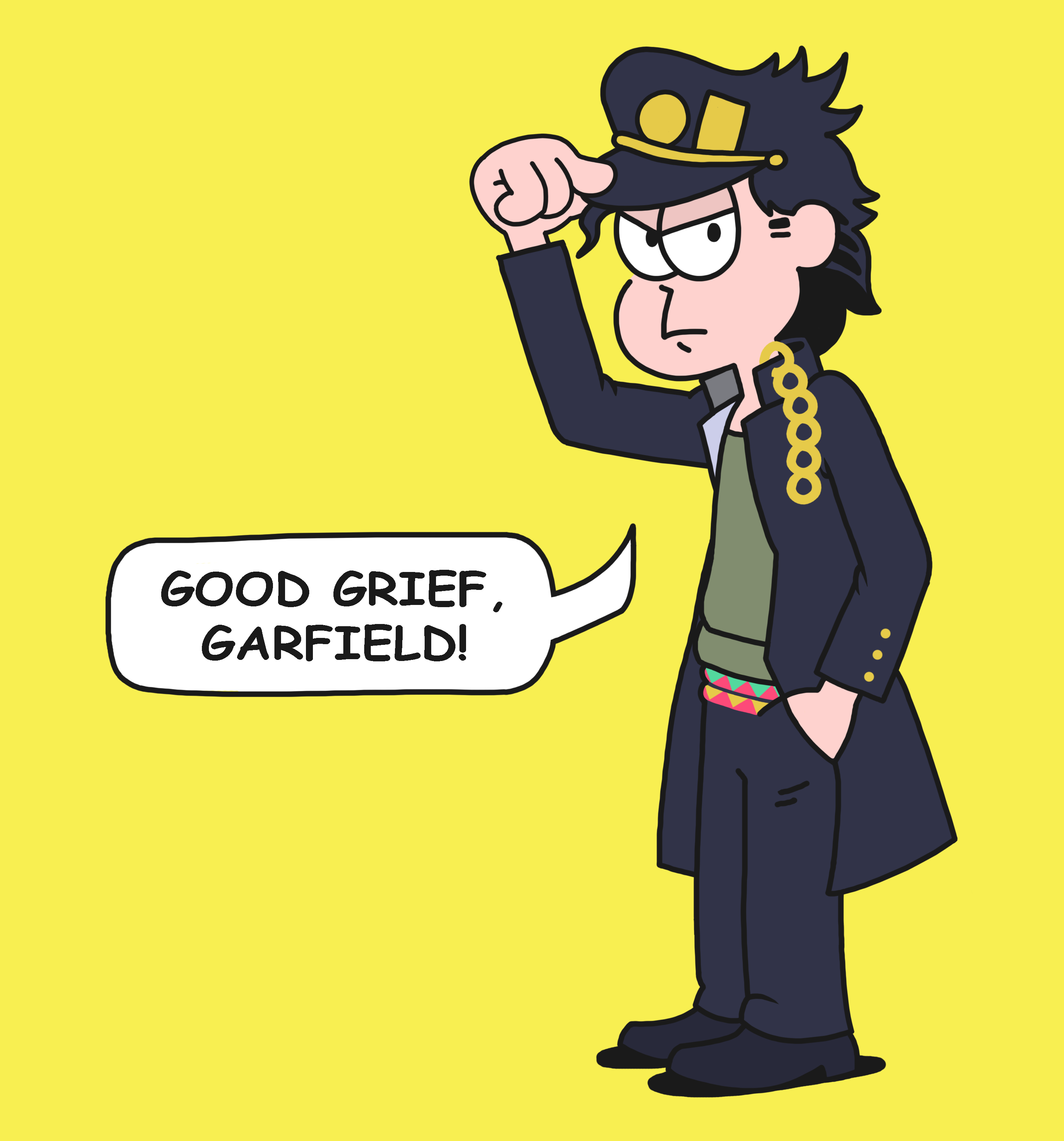 Yare yare, Garfield... | JoJo's Bizarre Adventure | Know Your Meme