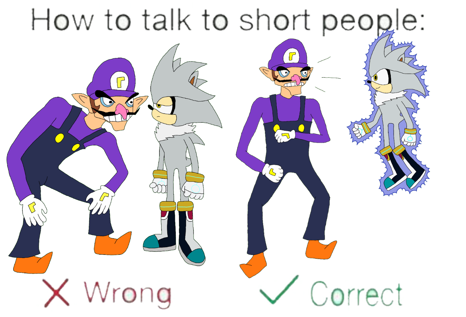 Waluigi vs Silver | Sonic the Hedgehog | Know Your Meme