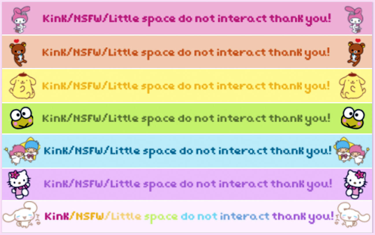 No Kink NSFW Little Space Pls Do Not Interact Know Your Meme