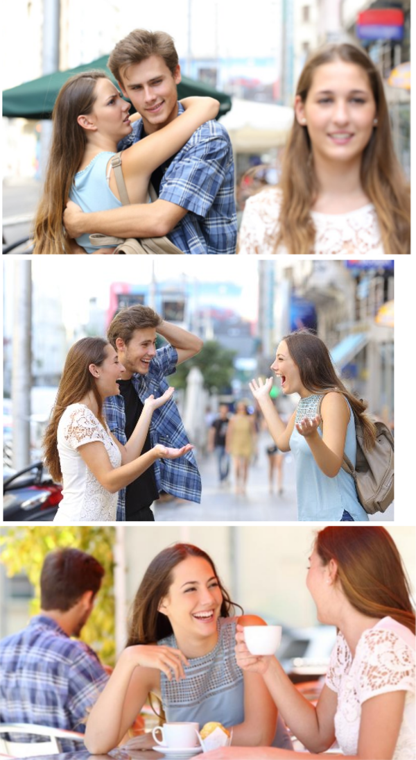 The plot thickens | Distracted Boyfriend | Know Your Meme