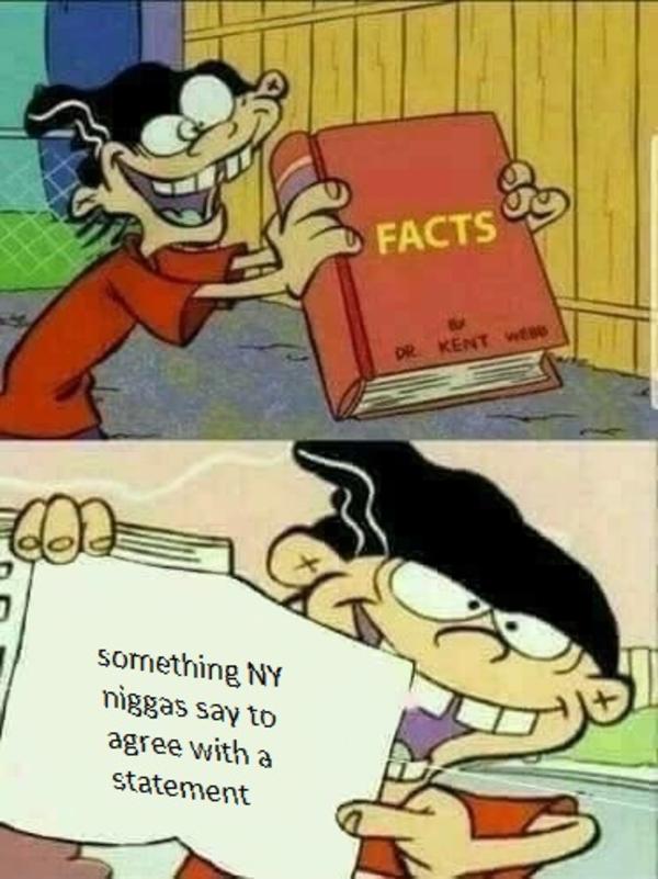 Deadass this NY | Double D's Facts Book | Know Your Meme